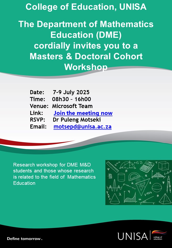 Masters & Doctoral Cohort Workshop