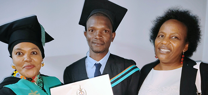 Cutting grass by day, pursuing Unisa studies by night