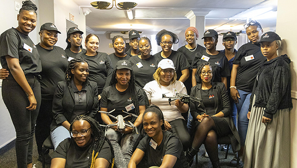 Drone Divas training programme takes flight at Inhlanyelo Hub