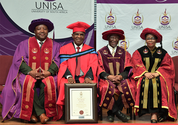Unisa honours revered business giant, Mike Nkuna