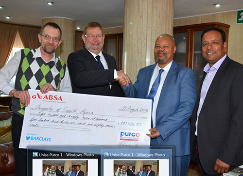 Unisa benefits from collaboration with PURCO SA