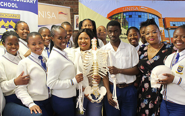 Unisa donation will improve science education at Lebogang Secondary School
