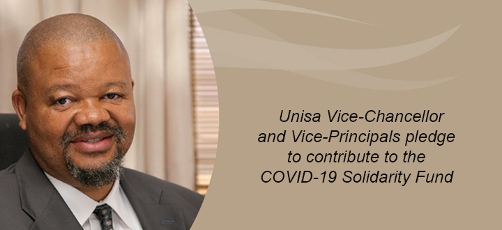 Unisa Vice-Chancellor and Vice-Principals pledge to contribute to the ...