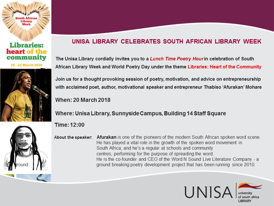 UNISA Library Celebrates South African Library Week