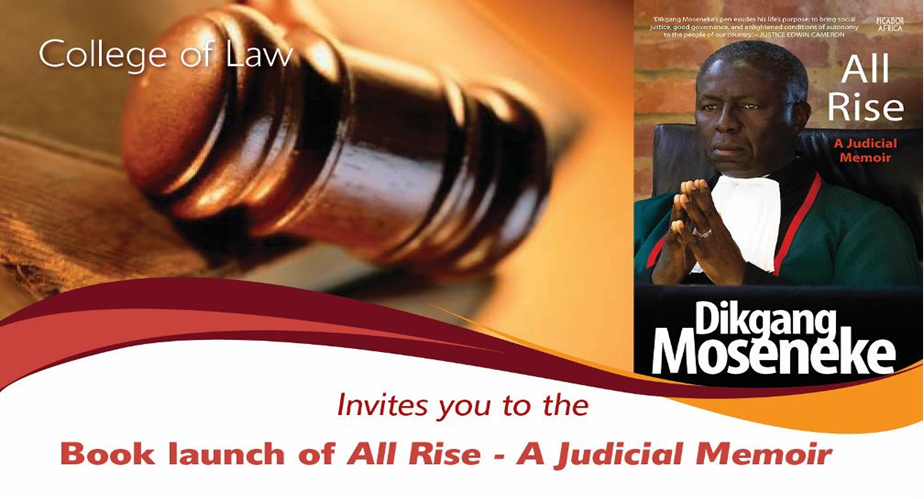 Invitation: Book launch of Justice Dikgang Moseneke