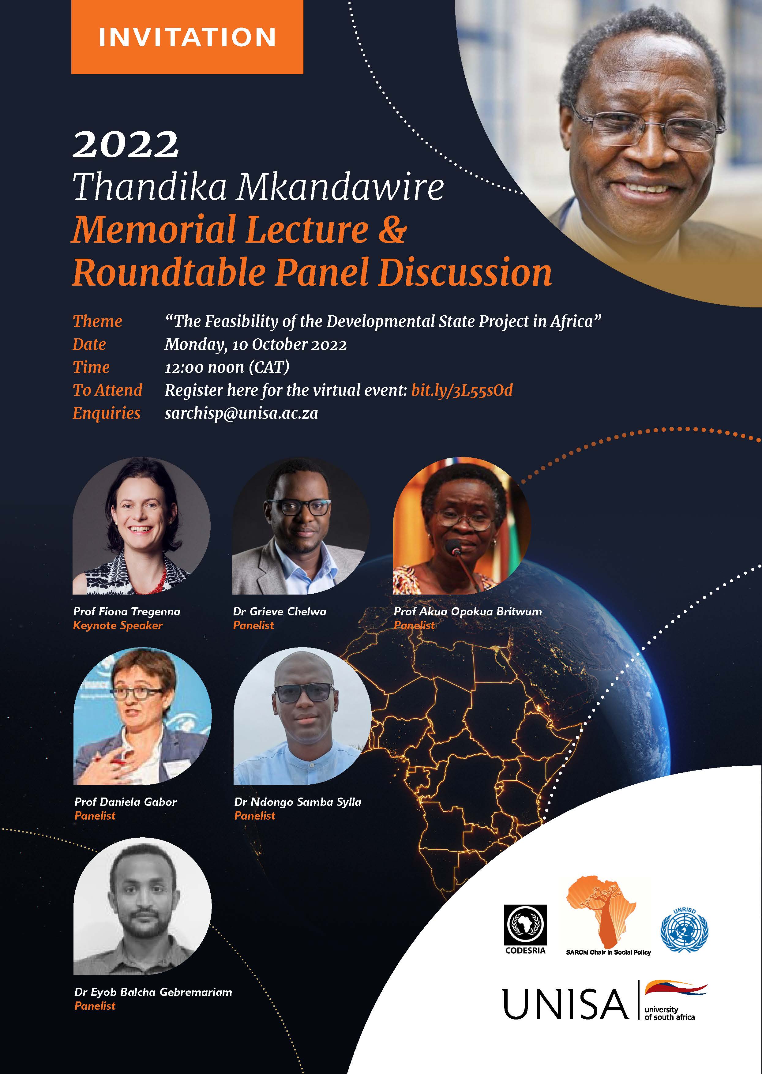 2022 Thandika Mkandawire Memorial Lecture and Roundtable Panel ...